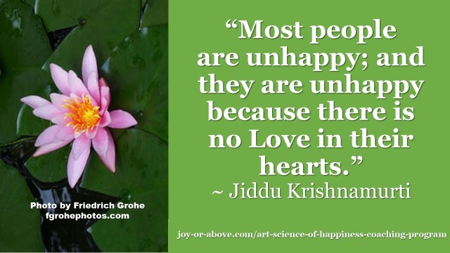 Love is Key to Happiness and News Update – Joy or Above